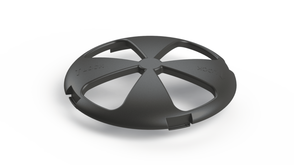 Base Flange Adapter with Integral Safety Barrier - Aero-Stream® LLC